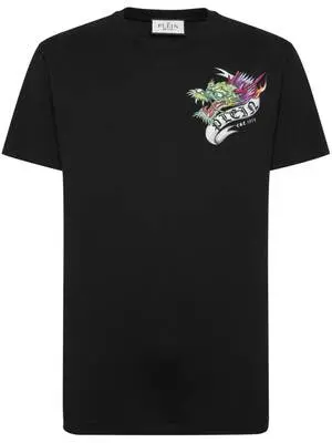 Philipp Plein Tattoo-print Cotton T-shirt