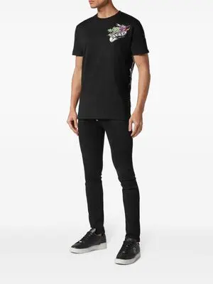 Philipp Plein Tattoo-print Cotton T-shirt