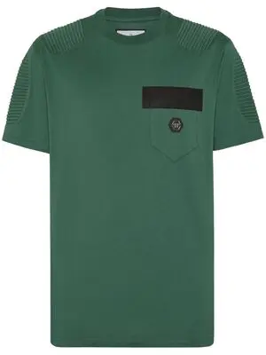 Philipp Plein Logo-appliqué Cotton T-shirt - Green