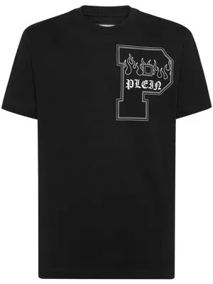 Philipp Plein Logo-print Cotton T-shirt - Black