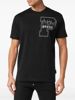 Philipp Plein Logo-print Cotton T-shirt - Black