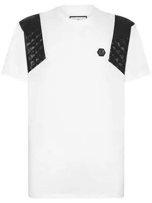 Philipp Plein Quilted-panel Detail T-shirt