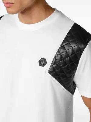 Philipp Plein Quilted-panel Detail T-shirt