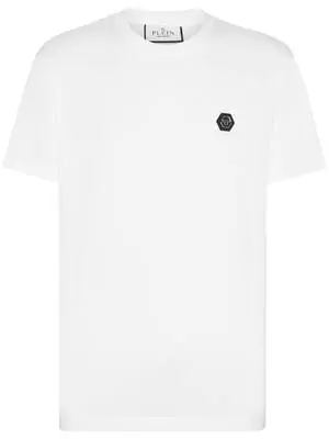 Philipp Plein Crystal-embellished Cotton T-shirt - White