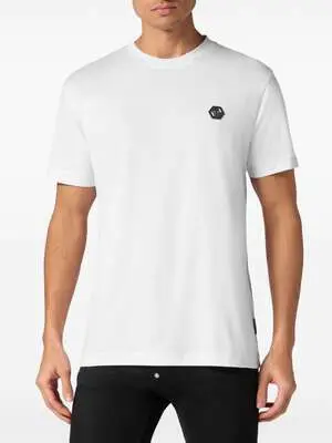 Philipp Plein Crystal-embellished Cotton T-shirt - White