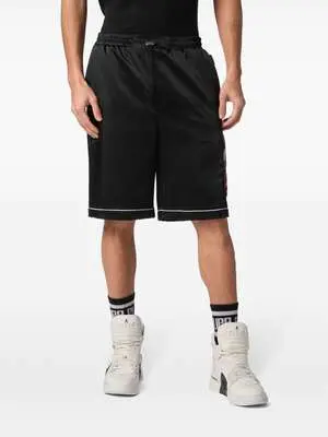 Philipp Plein Tattoo-print Satin Shorts