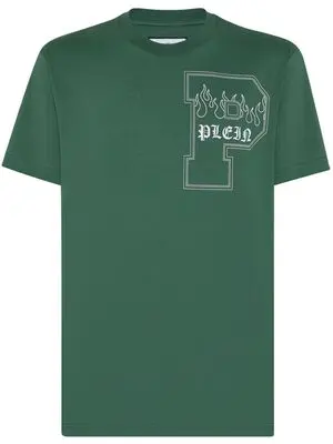 Philipp Plein Logo-print Cotton T-shirt - Green