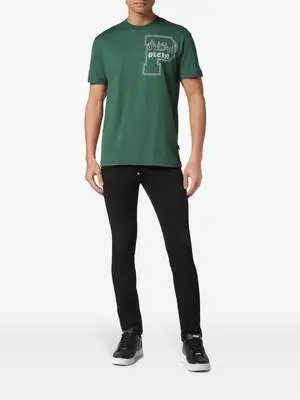 Philipp Plein Logo-print Cotton T-shirt - Green