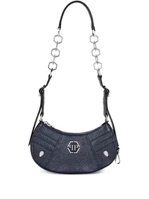 Philipp Plein Mini Leather Shoulder Bag - Blue