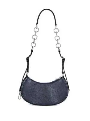 Philipp Plein Mini Leather Shoulder Bag - Blue