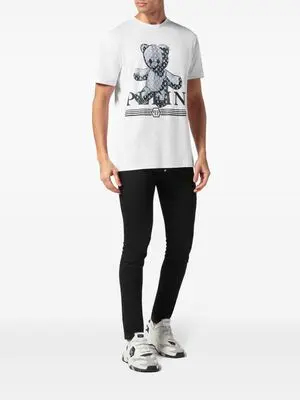 Philipp Plein Teddy Bear Cotton T-shirt - White