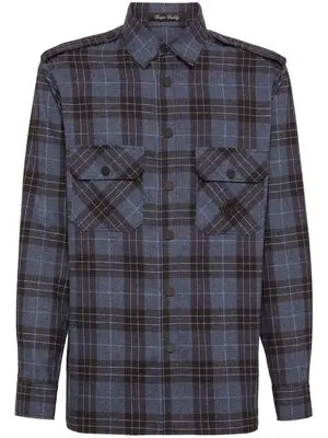 Philipp Plein Skull&bones-print Cotton Shirt