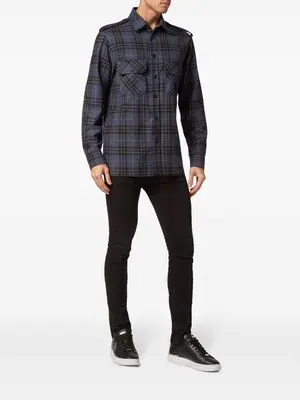 Philipp Plein Skull&bones-print Cotton Shirt