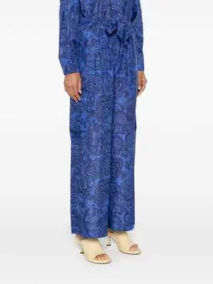 Zimmermann Ottie Silk Palazzo Trousers