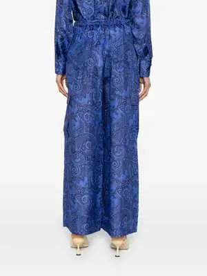 Zimmermann Ottie Silk Palazzo Trousers