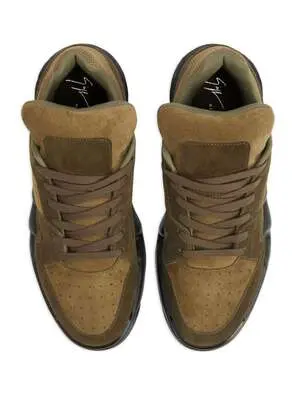 GIUSEPPE ZANOTTI Talon Logo-patch Sneakers - Brown