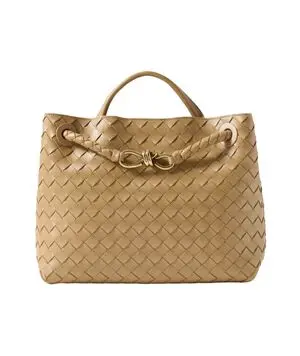 Bottega Veneta Andiamo Medium Embellished Intrecciato Leather Tote