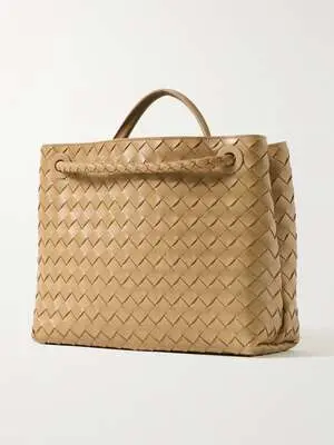 Bottega Veneta Andiamo Medium Embellished Intrecciato Leather Tote