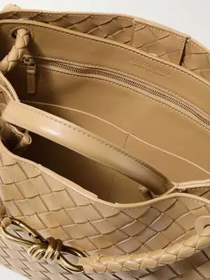Bottega Veneta Andiamo Medium Embellished Intrecciato Leather Tote