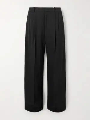 Bottega Veneta Grain De Poudre Wide-leg Trousers