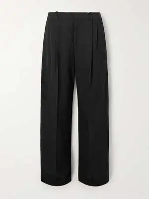 Bottega Veneta Grain De Poudre Wide-leg Trousers