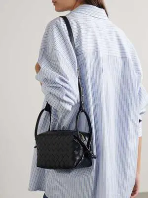 Bottega Veneta Small Intrecciato Leather Crossbody Bag