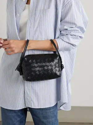Bottega Veneta Small Intrecciato Leather Crossbody Bag