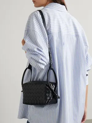 Bottega Veneta Small Intrecciato Leather Crossbody Bag
