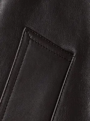 Bottega Veneta Shearling-trimmed Leather Jacket
