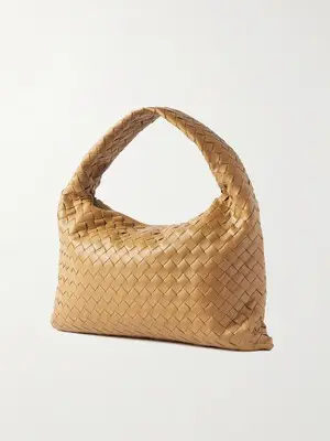 Bottega Veneta Hop Intrecciato Leather Tote - Brown