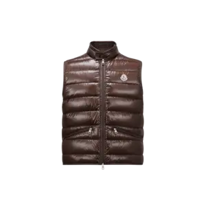 Moncler Gui Packable Down Vest - Brown | Editorialist