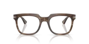Persol Persol Eyeglasses Full Rim Square Frame Demo Lens