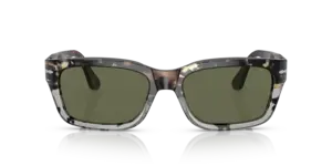 Persol Persol Rectangle Sunglasses Green Polarized