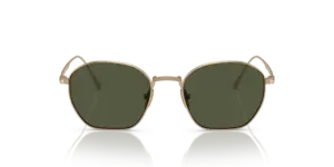 Persol Hexagonal Titanium Sunglasses Green