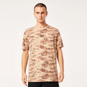 Oakley Men's Bark New Short Sleeve Tiger Mountain Camo Humus