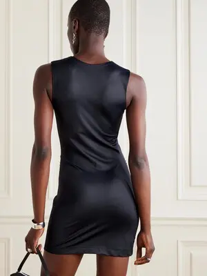 CONNER IVES Crystal-embellished Recycled Jersey Mini Dress
