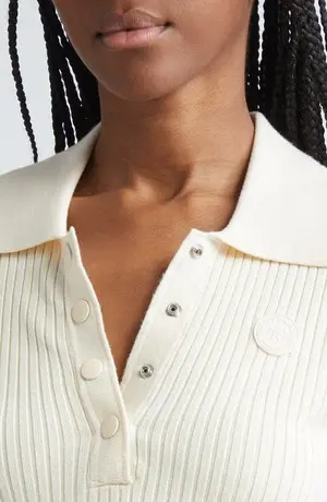 SPORTY & RICH Rib Sweater Polo