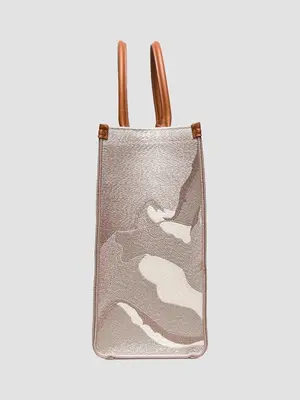 Santoni Embroidered Shopper Tote Bag