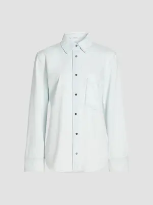 Vince Twill Snap-front Overshirt