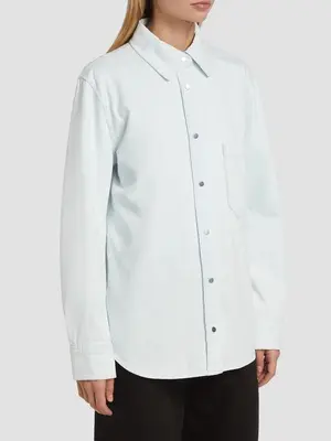 Vince Twill Snap-front Overshirt