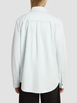Vince Twill Snap-front Overshirt