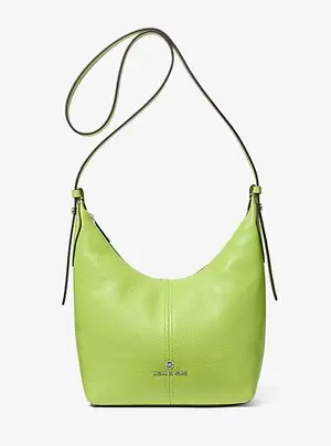 Michael Kors Margaret Medium Pebbled Leather Messenger Bag