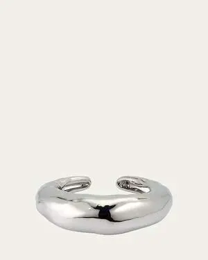 Alexis Bittar Large Molten Cuff - Silver