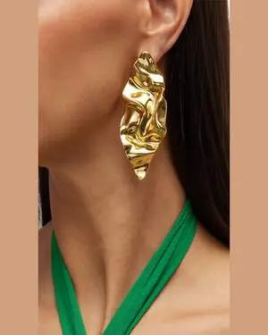 Alexis Bittar Crumpled Post Earrings