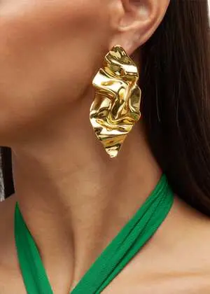 Alexis Bittar Crumpled Post Earrings
