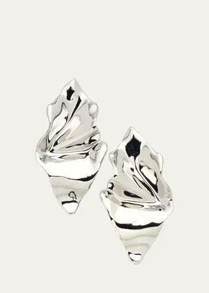 Alexis Bittar Crumpled Post Earrings - Gold