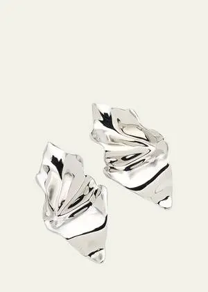 Alexis Bittar Crumpled Post Earrings - Gold