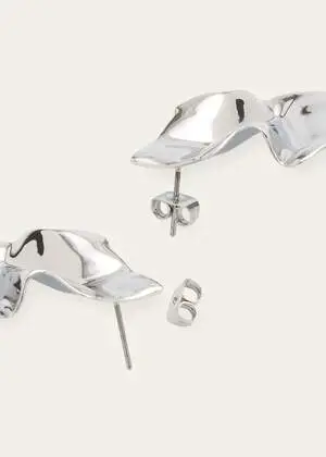 Alexis Bittar Crumpled Post Earrings - Gold