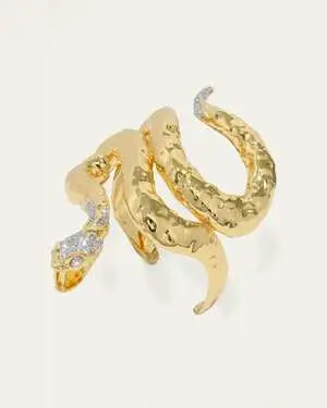 Alexis Bittar Serpent Crystal Cuff Bracelet