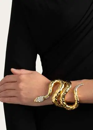 Alexis Bittar Serpent Crystal Cuff Bracelet
